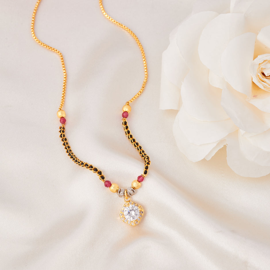 Buy Fancy Short Mangalsutra Online - Brantashop