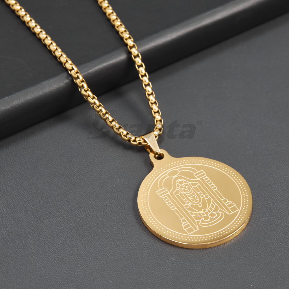 Divine Tirupati Balaji Gold Pendant Chain For Men - Branta – Brantashop