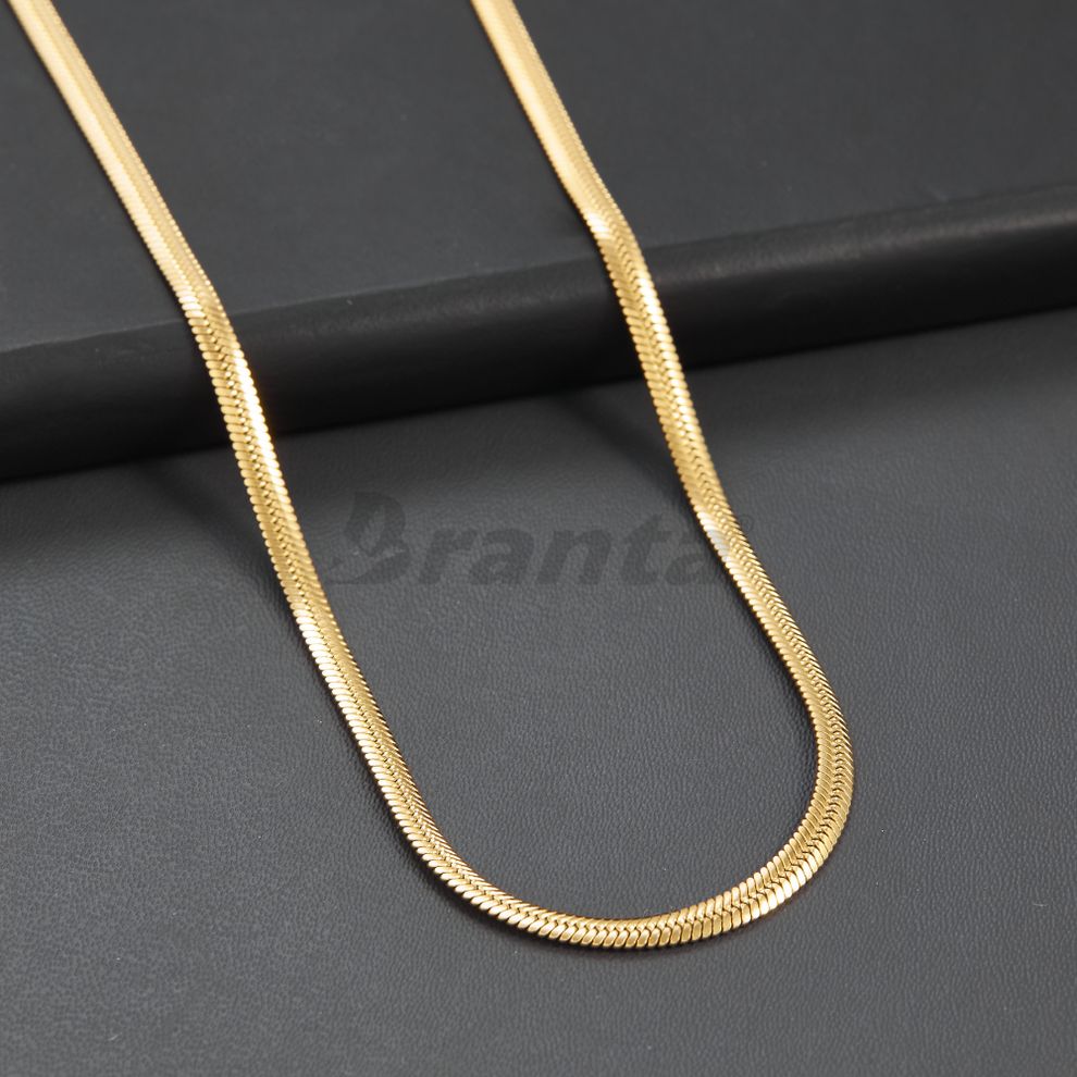 Buy Gold Plated Snake Chain For Men Online - Branta – Brantashop